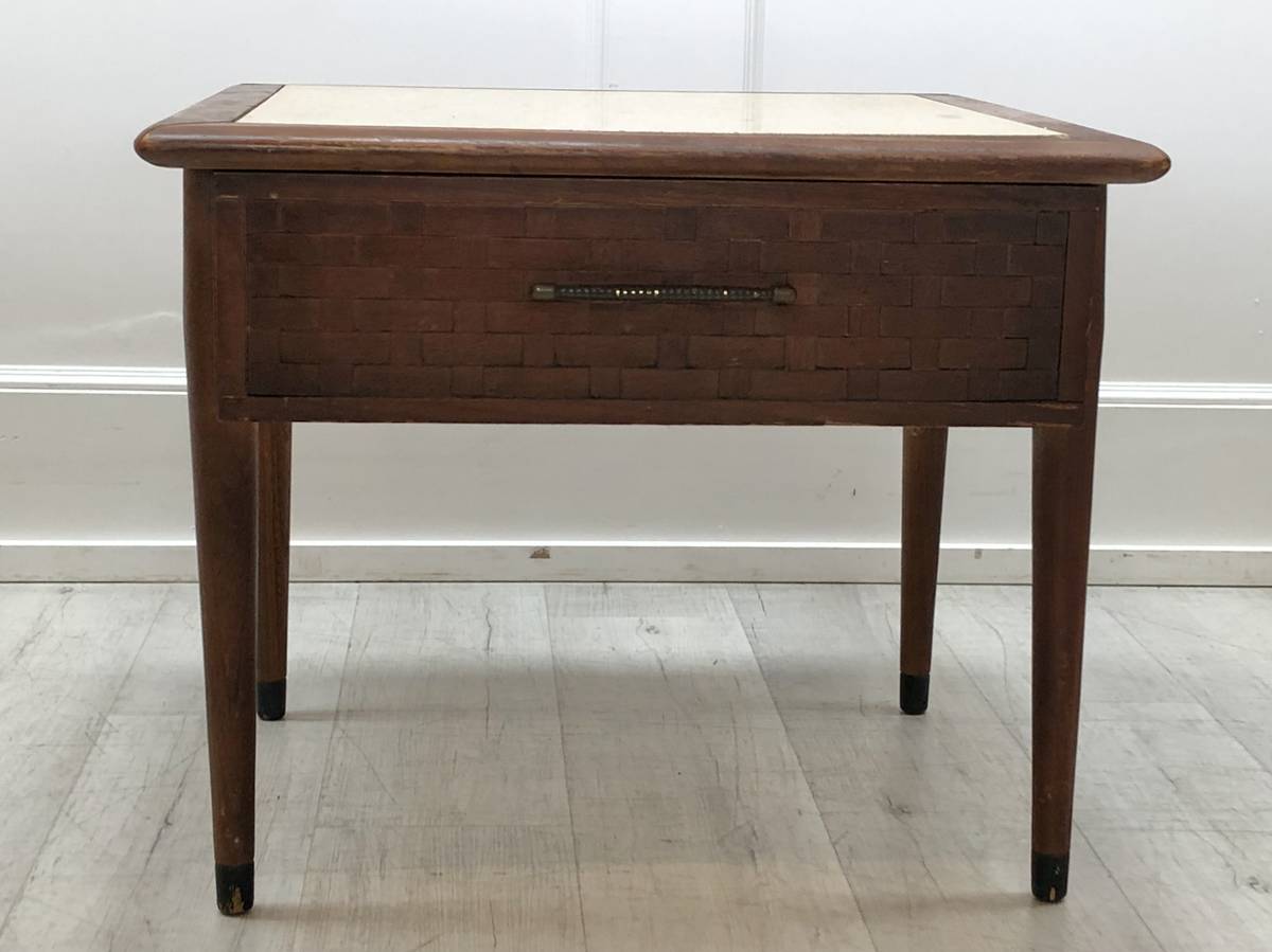 Stone Top End Tables – Split Level Modern