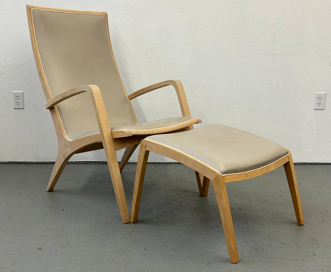 Jakob Berg Lounge Chair + Ottoman – Split Level Modern