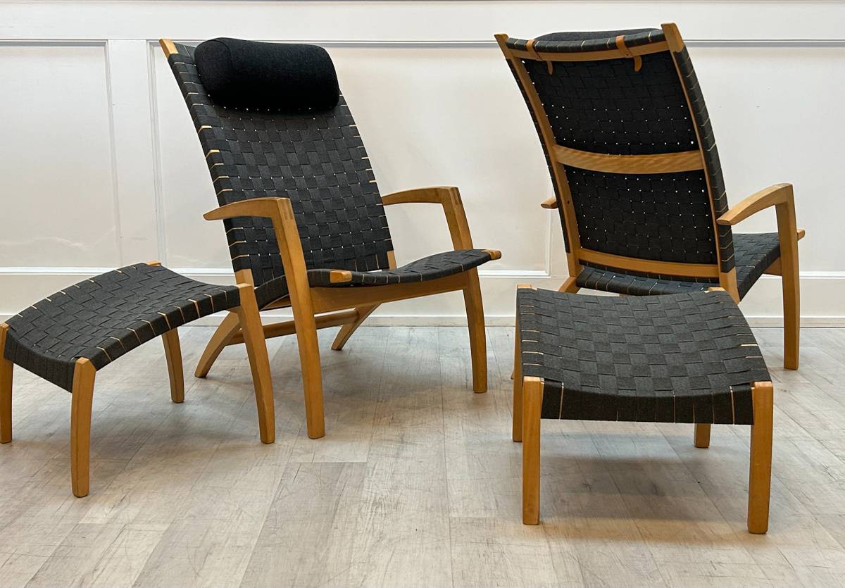 Luna Lounge Chair & Ottoman – Split Level Modern